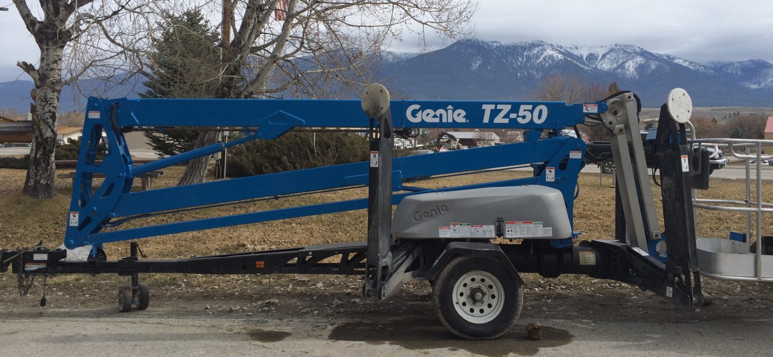 50’ Genie TZ50 Towable Boom Lift - North 93 Rentals