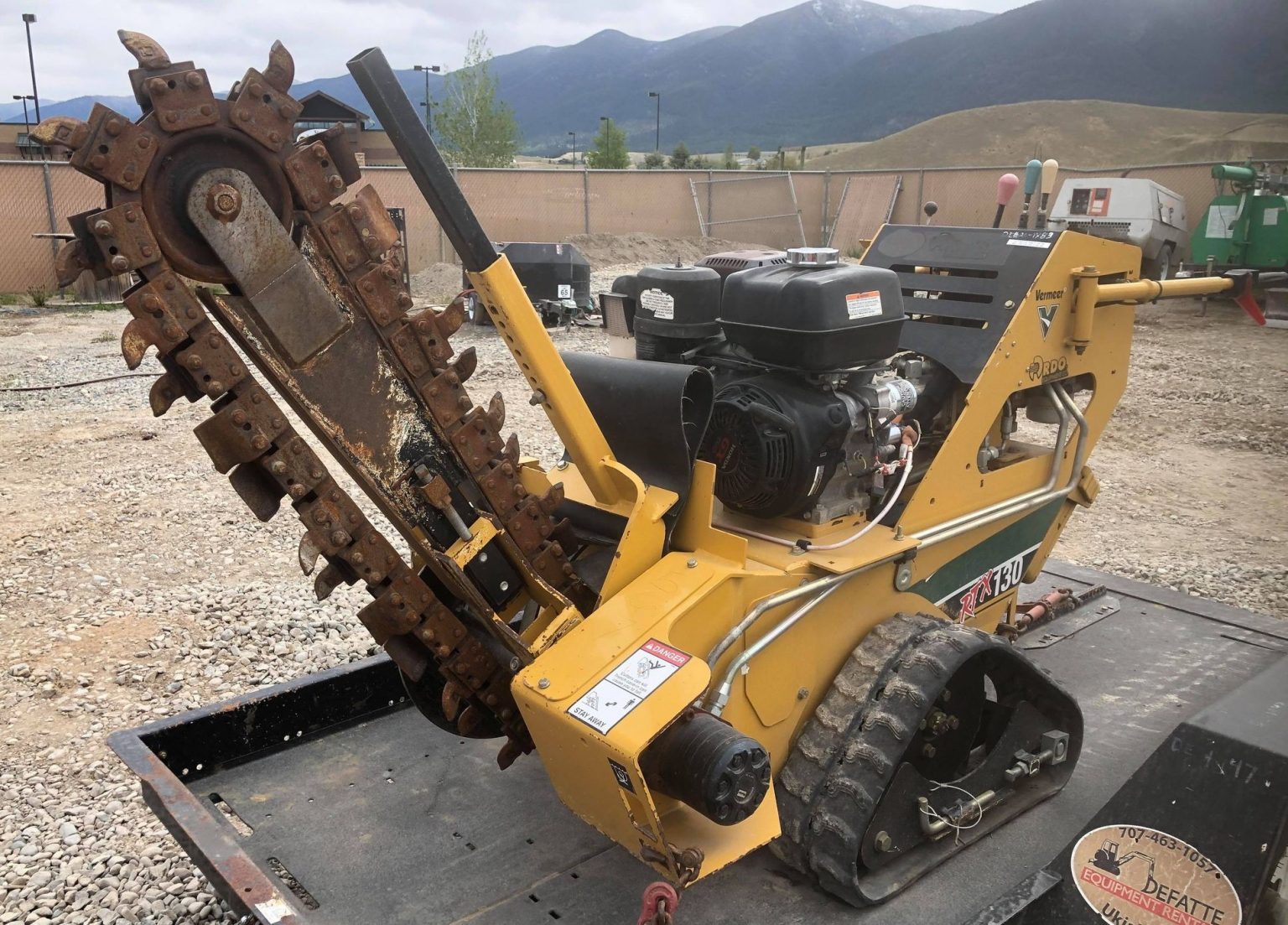 Trencher Vermeer RTX130 Pedestrian - North 93 Rentals